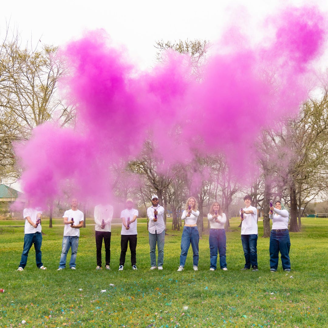 Purple Powder Poppers Color Run Party for Graduation- NO MESS- New Year ...