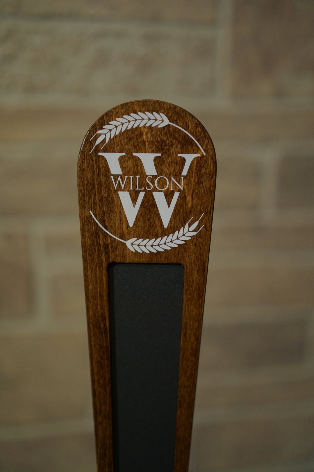 Custom Round Monogram Tap Handle - Chalkboard or Whiteboard - Etsy