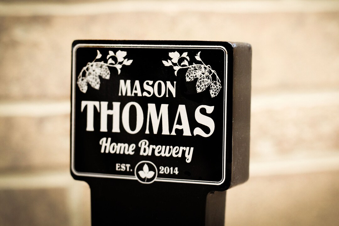Custom Name Tap Handle - Chalkboard or Whiteboard - Etsy