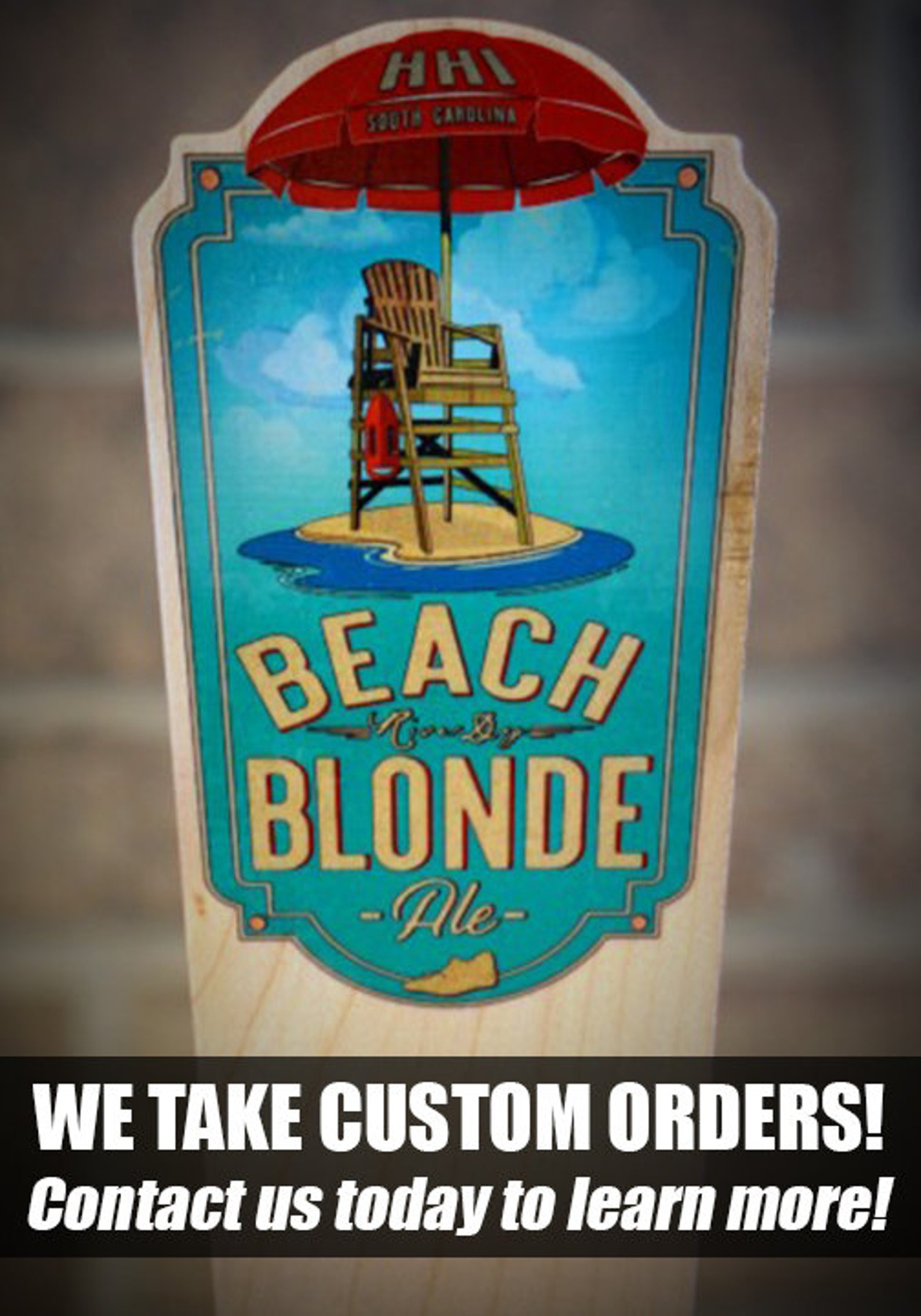 Custom Name Tap Handle White or Maple - Etsy
