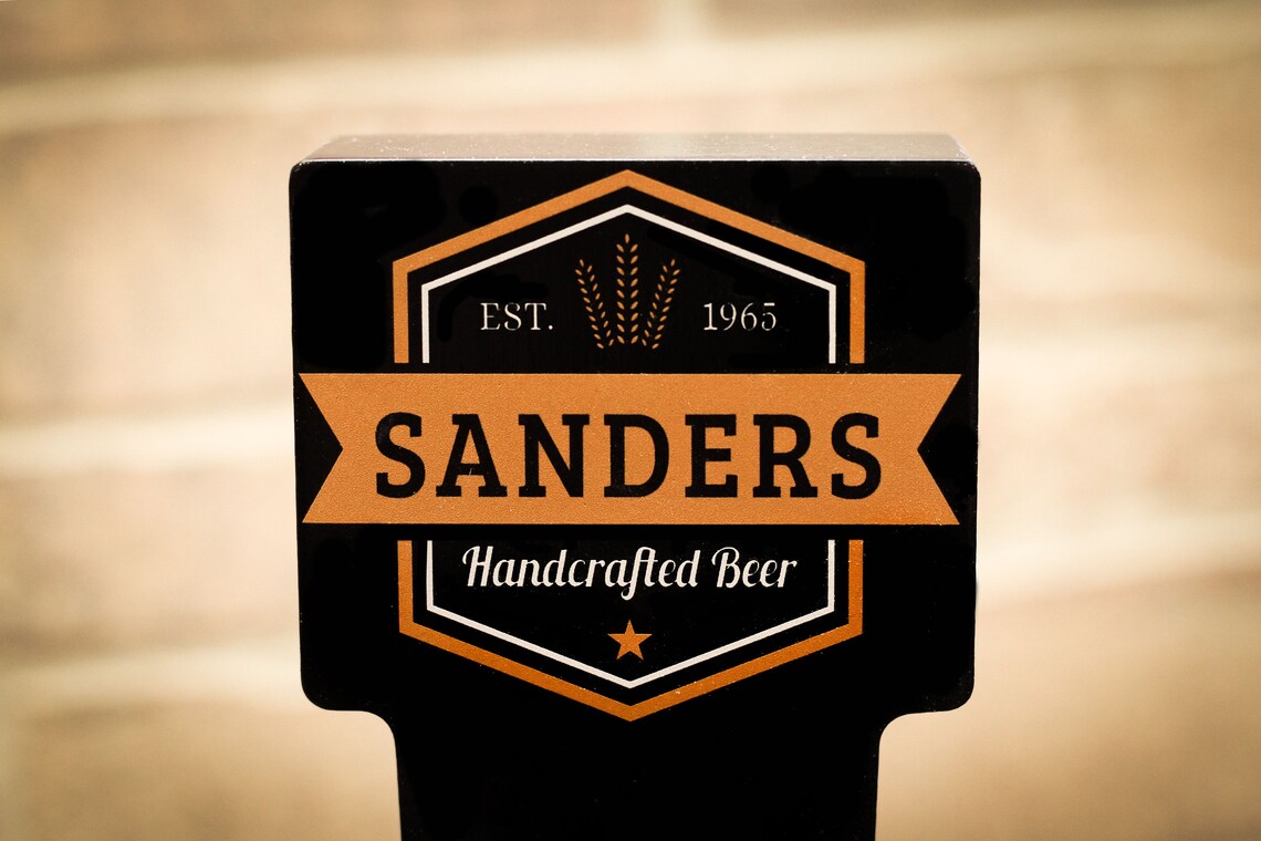 Custom Name Tap Handle Chalkboard or Whiteboard - Etsy