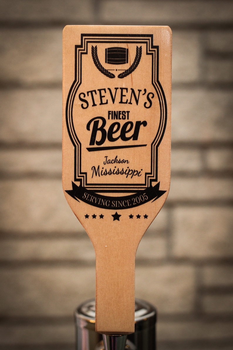 Personalized Pub Style Tap Handle | Etsy