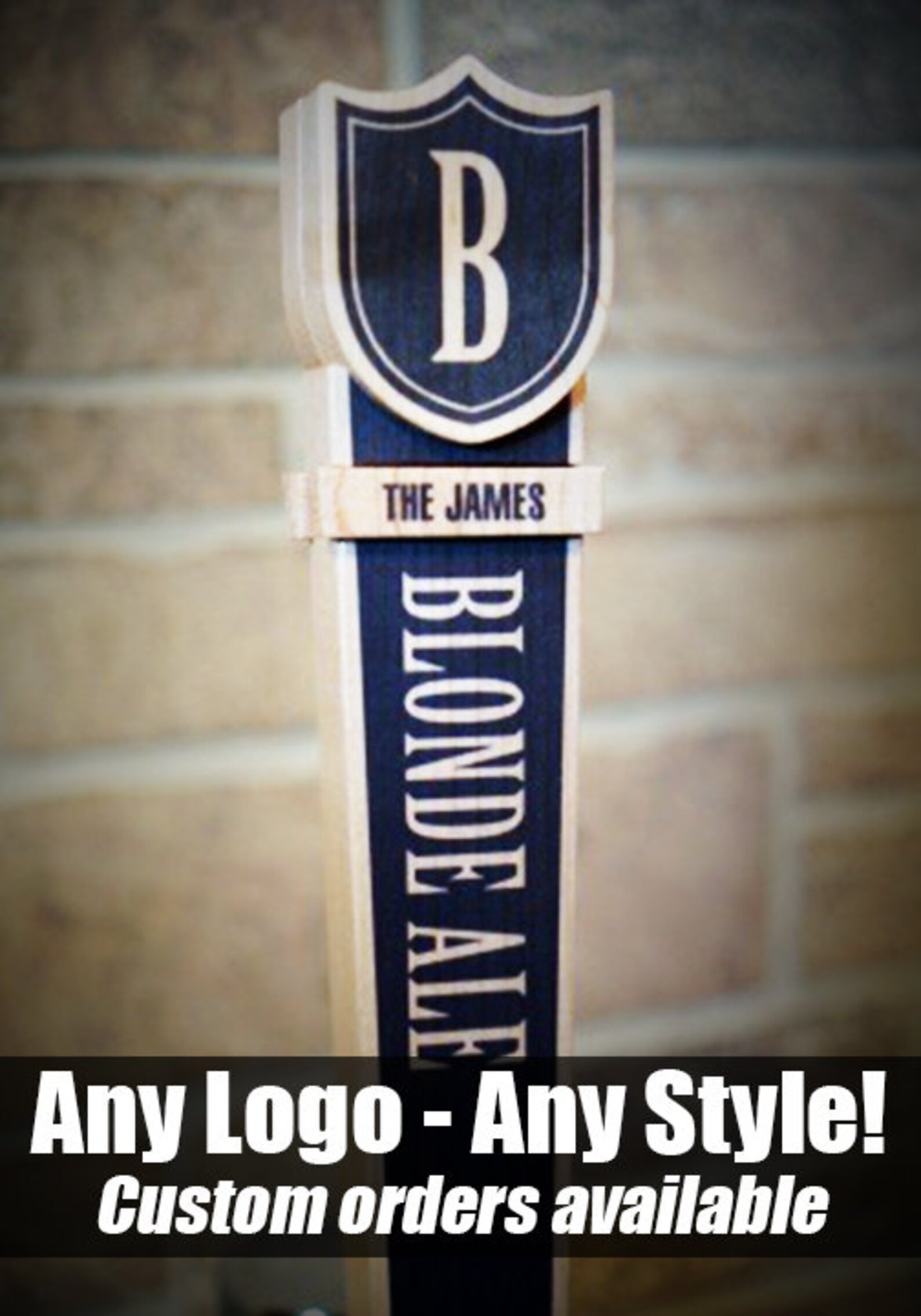 Custom Name Tap Handle White or Maple - Etsy