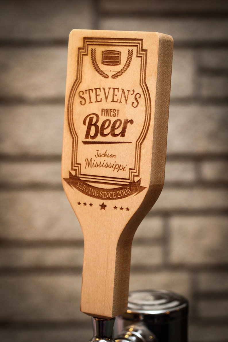 Personalized Pub Style Tap Handle | Etsy