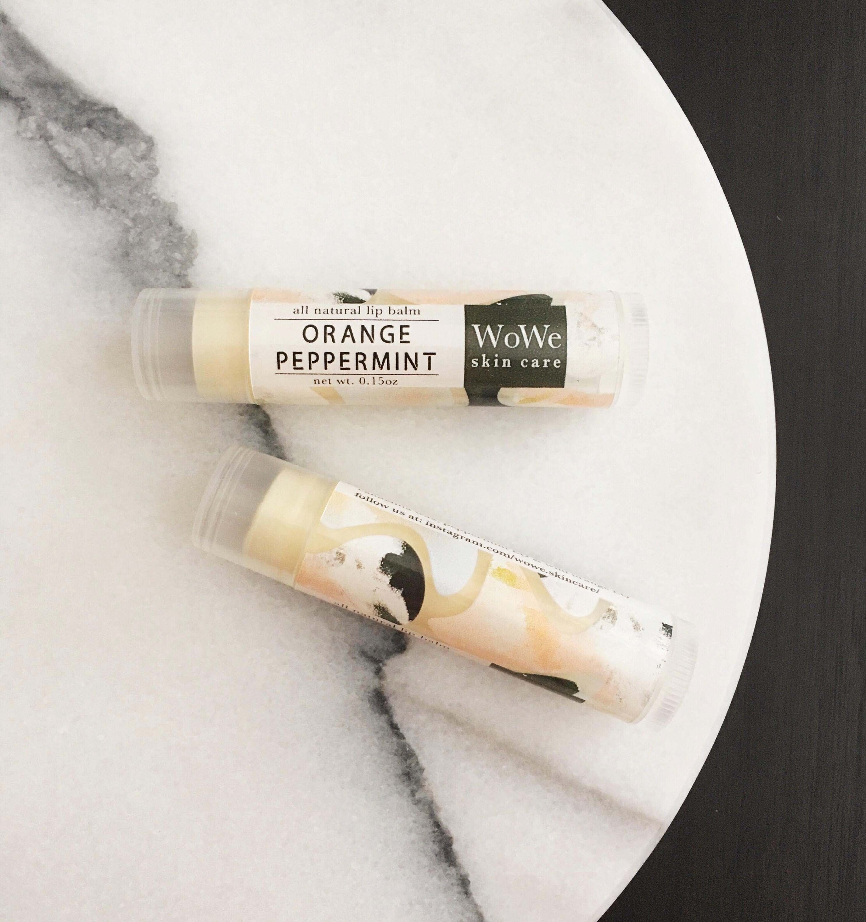 Orange Peppermint Lip Balm vegan | Etsy