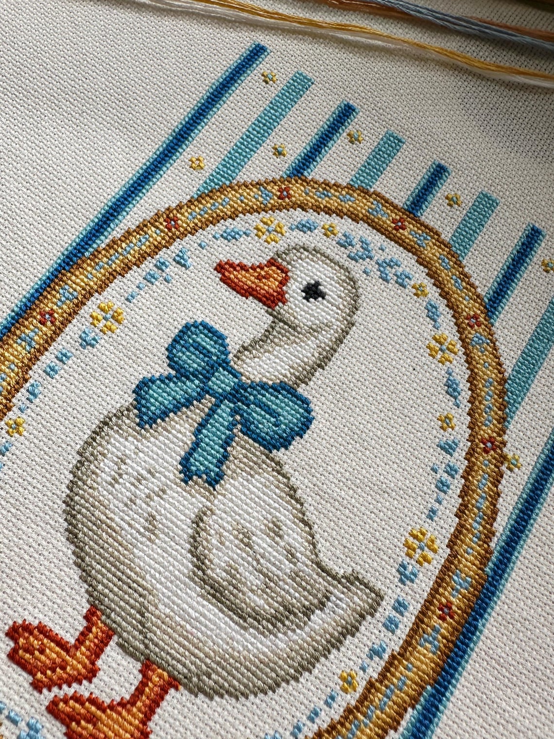 Cross Stitch Pattern: Goose Pattern PDF, Autumn Design, Beginner ...