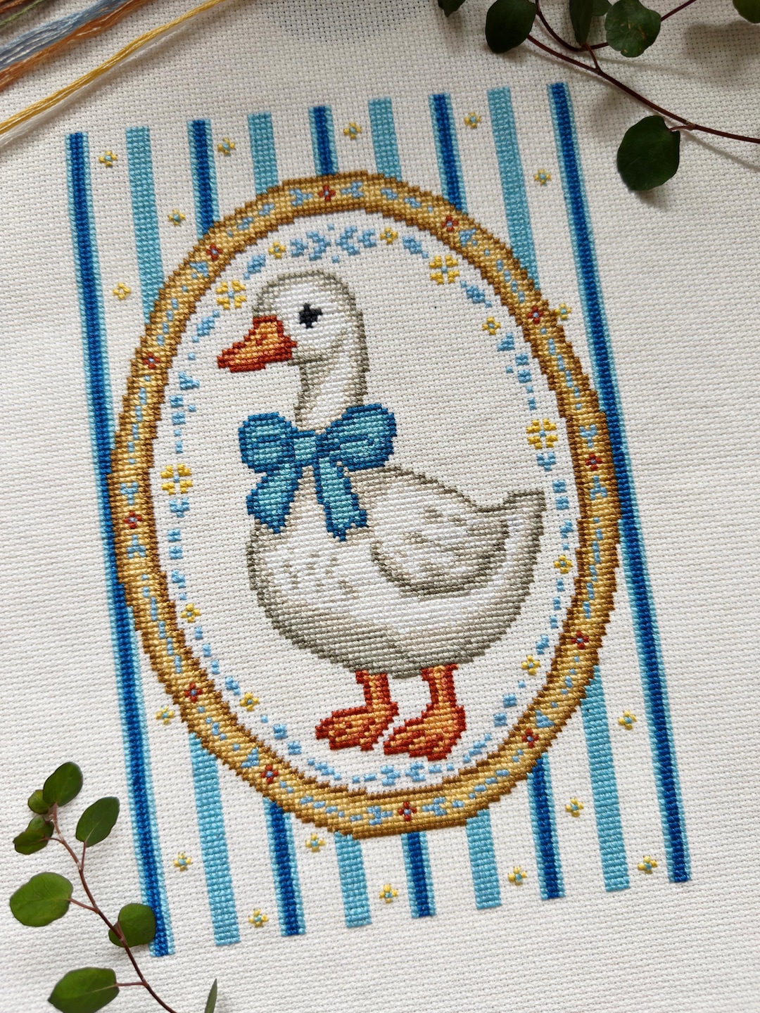 Cross Stitch Pattern: Goose Pattern PDF, Autumn Design, Beginner ...