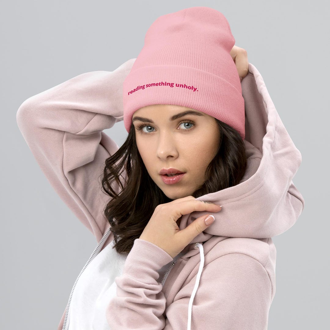 Reading Something Unholy Cuffed Beanie - Etsy