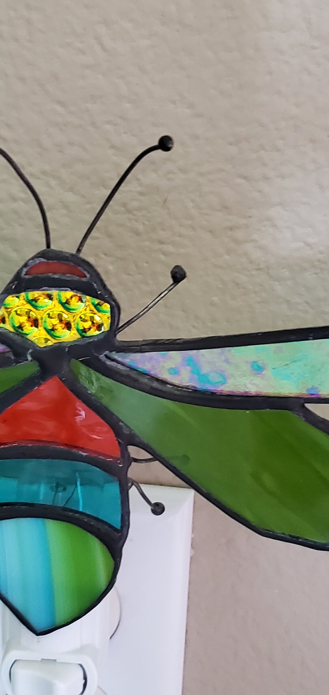 Dragonfly, Stained Glass Firefly Night Light, Bug Insect Lover, Gift ...