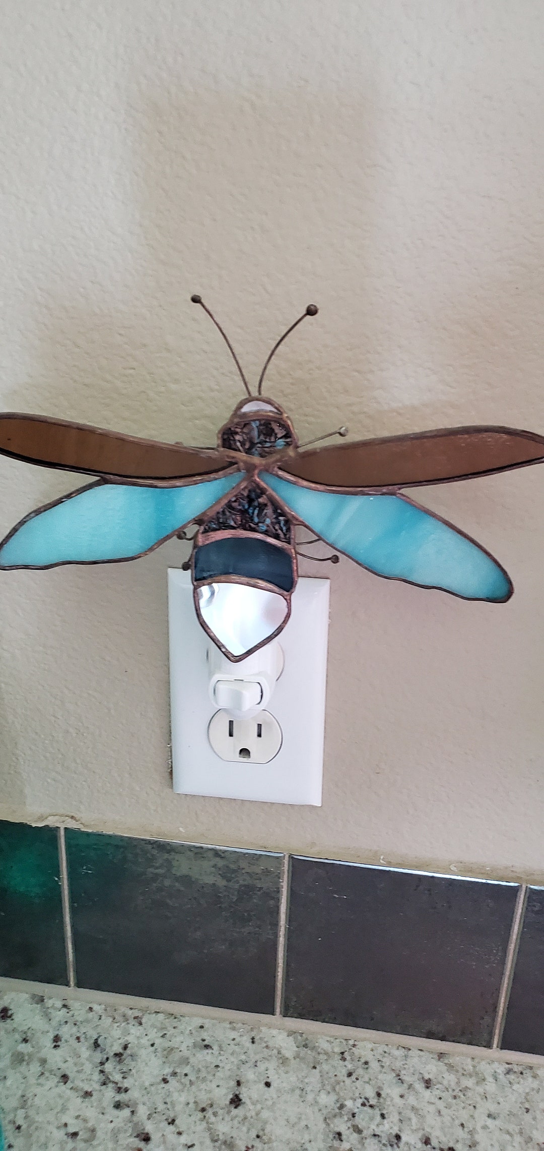 Stained Glass, Firefly Night Light ,nightlights, Unique Gifts, Modern ...