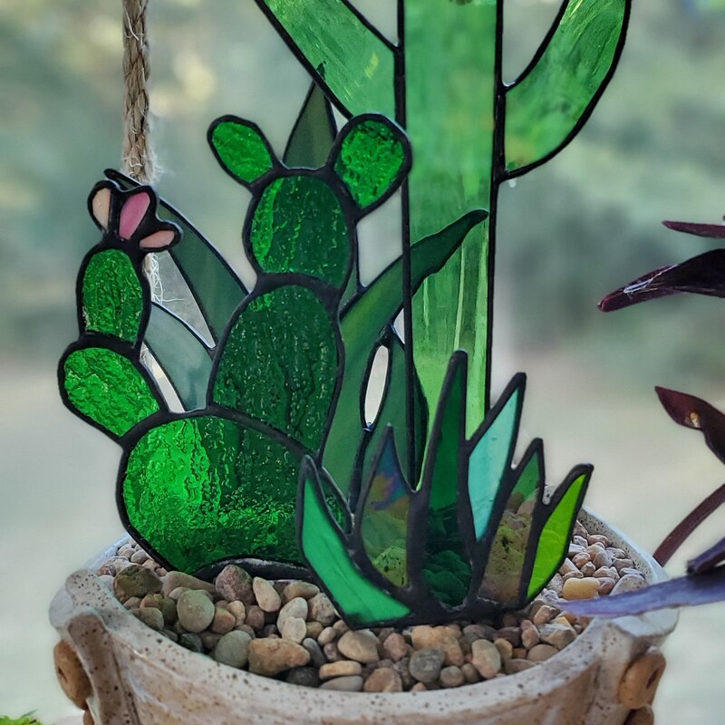 Stained Glass Planters - Etsy