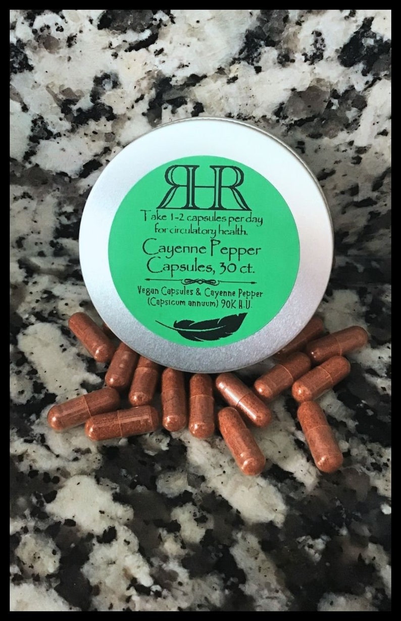 Cayenne Pepper Capsules, 90K H.u. - Etsy