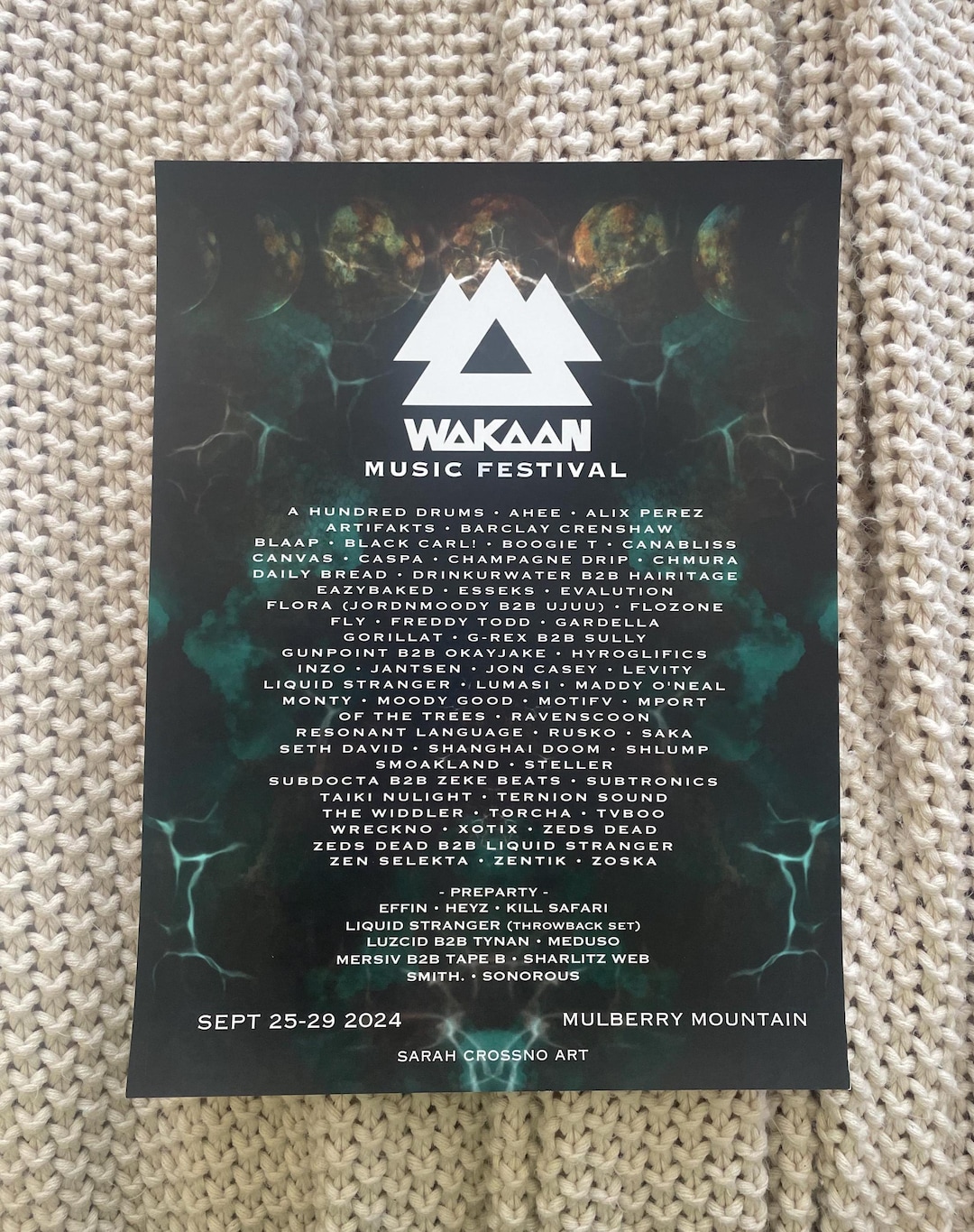 2024 Wakaan Festival Poster - Dark Moon - Etsy