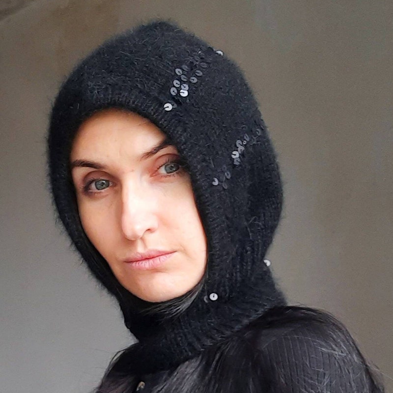 Sequin Knit Balaclava - Etsy