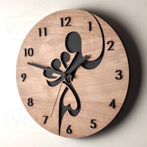 Personalized Wooden Wall Clock Unique Mother's Day Gift Custom Gift for ...