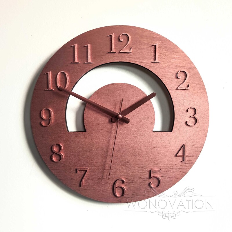 Copper Wall Clock - Etsy