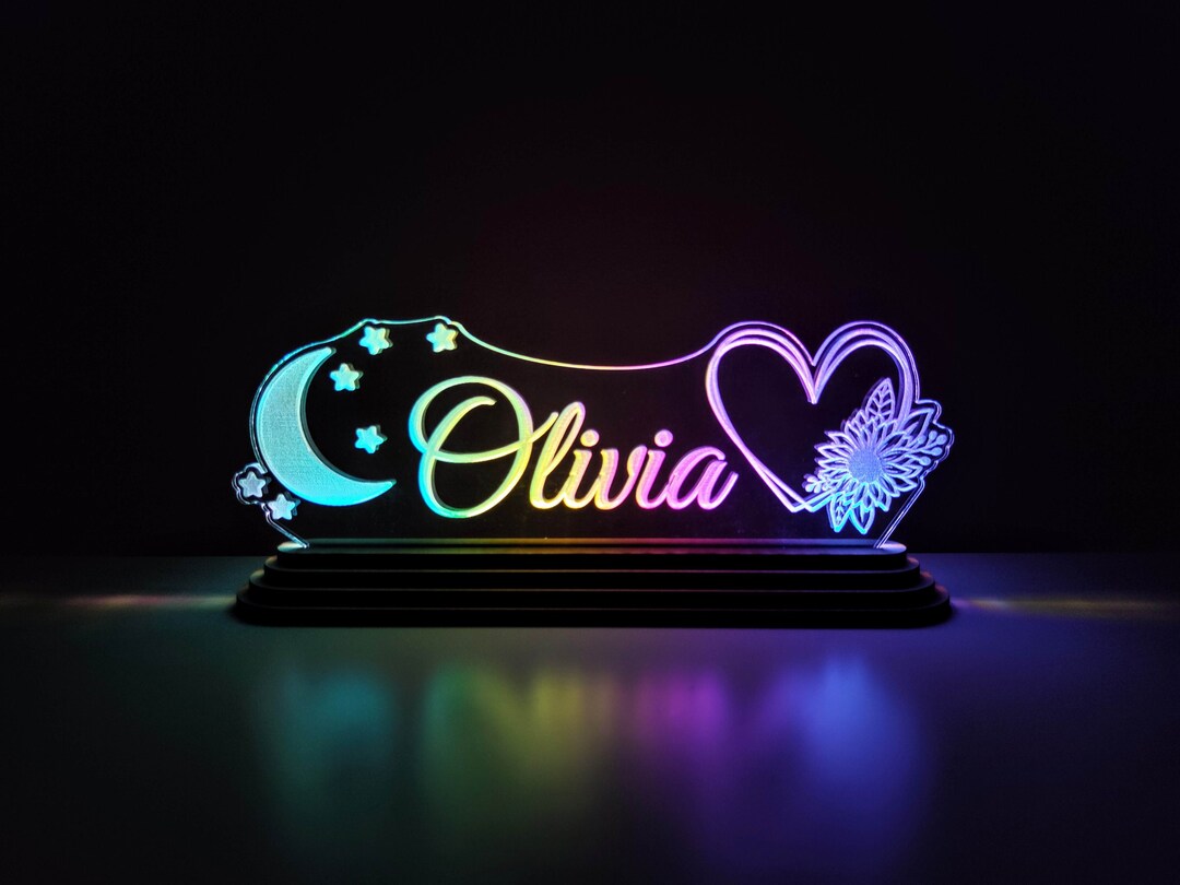 Custom Night Light up Name Sign Newborn Gift 1st Birthday Gift - Etsy