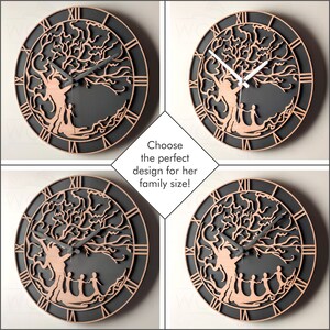 Personalized Wooden Wall Clock Unique Mother's Day Gift Custom Gift for ...