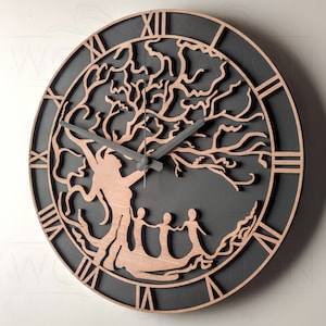 Personalized Wooden Wall Clock Unique Mother's Day Gift Custom Gift for ...