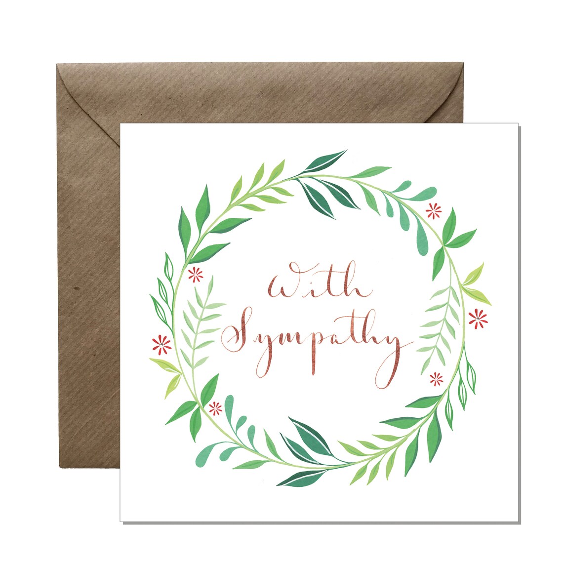 Sympathy Card With Sympathy - Etsy