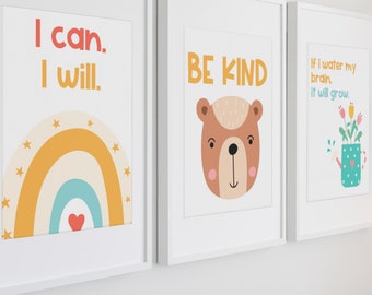 Parts of Speech Posters Boho Classroom Decor Educational - Etsy