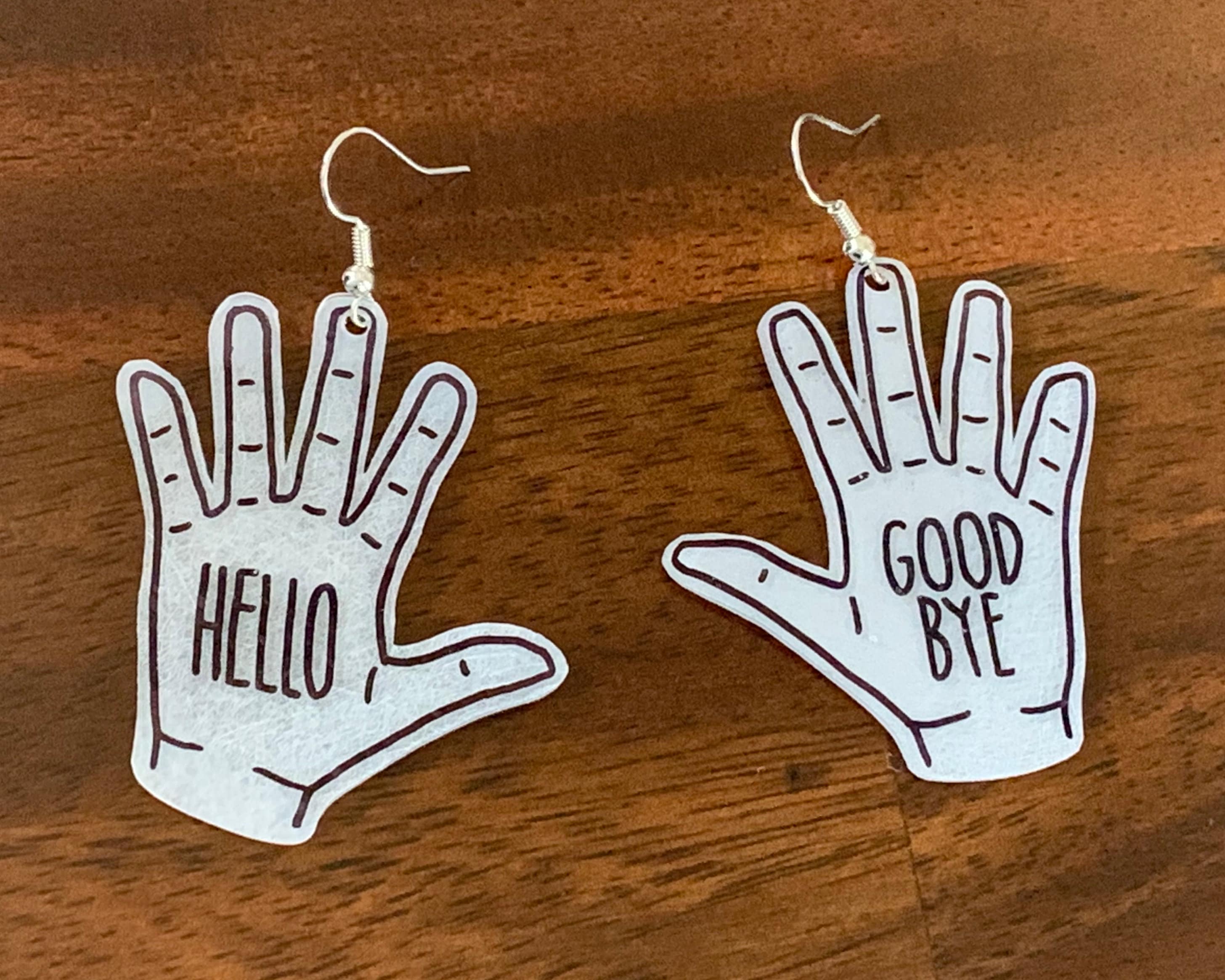 Umbrella Academy Klaus Hello Goodbye Earrings - Etsy