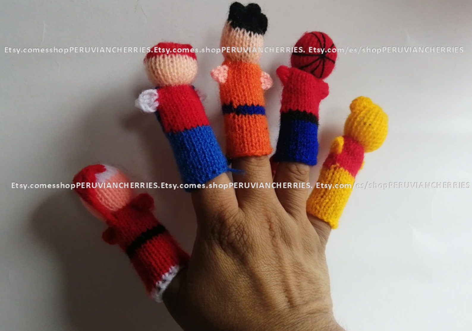 Lot of 150 NEW Handknitted Peruvian Crochet Finger Puppets - Etsy