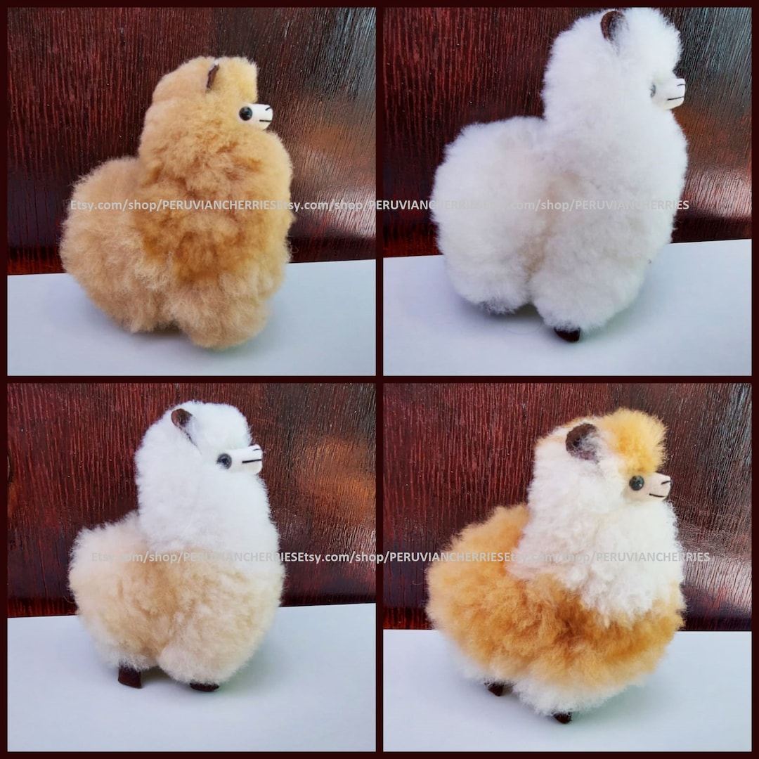 Alpaca Fur Stuffed Plush 100% Alpaca Fur Handmade Alpaca - Etsy