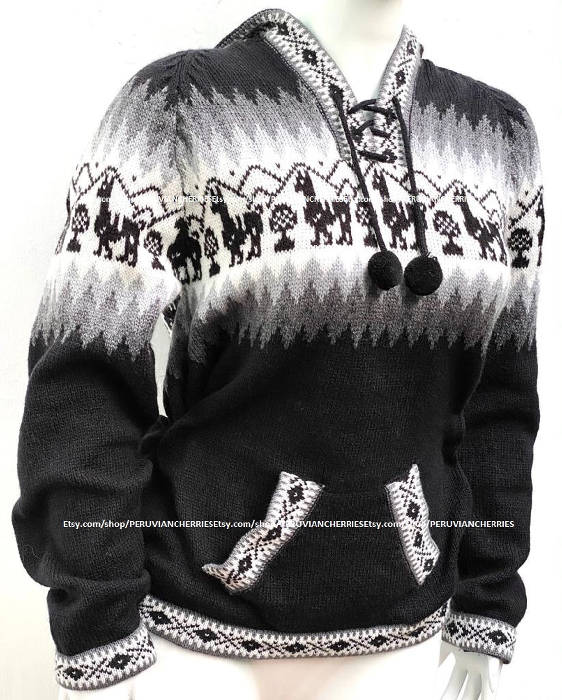 Alpaca Sweater Woman Alpaca Sweater Cardigan Peruvian Style - Etsy UK