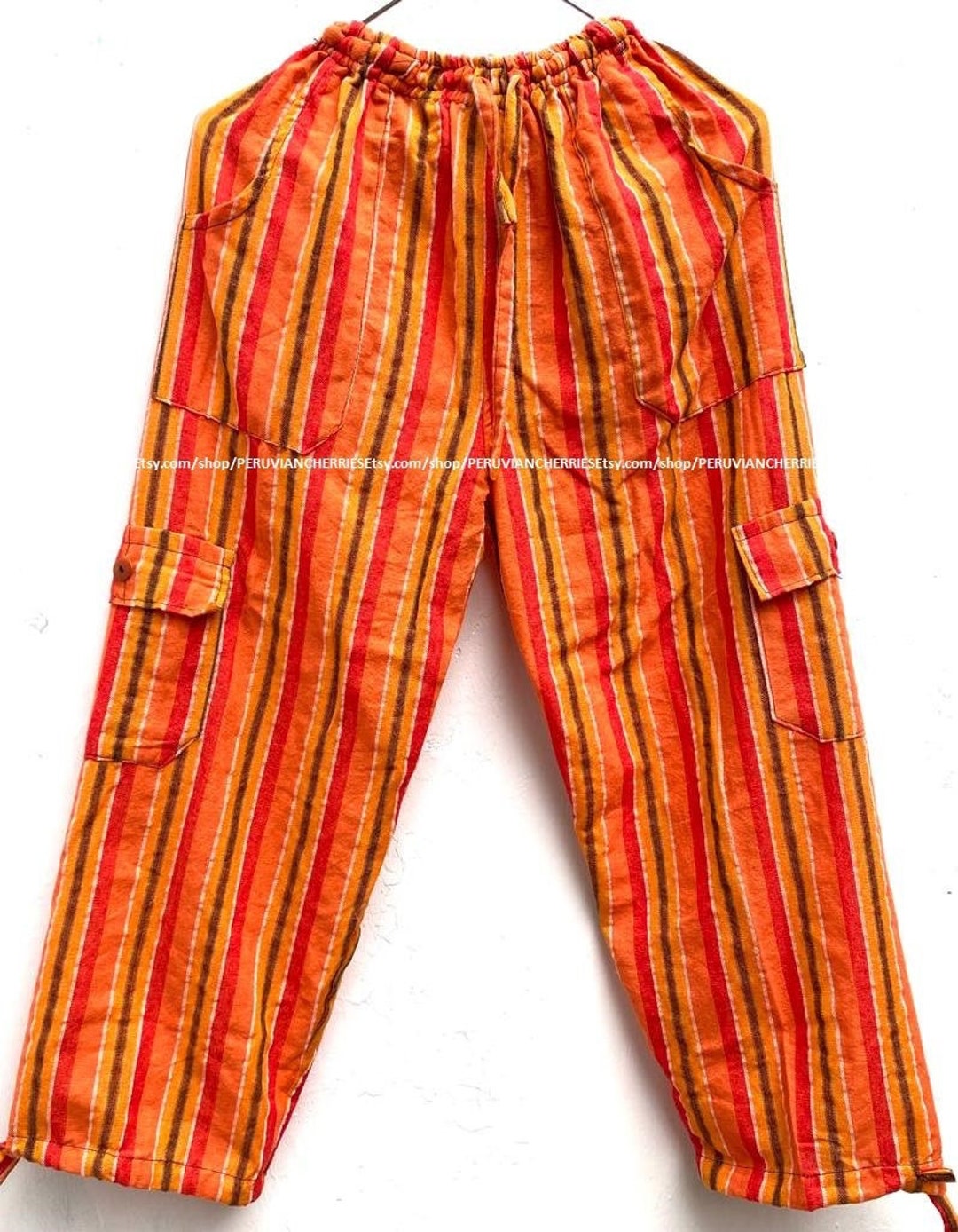 Funky Peruvian Stylish Mix of Orange Pants From South America! Peruvian ...