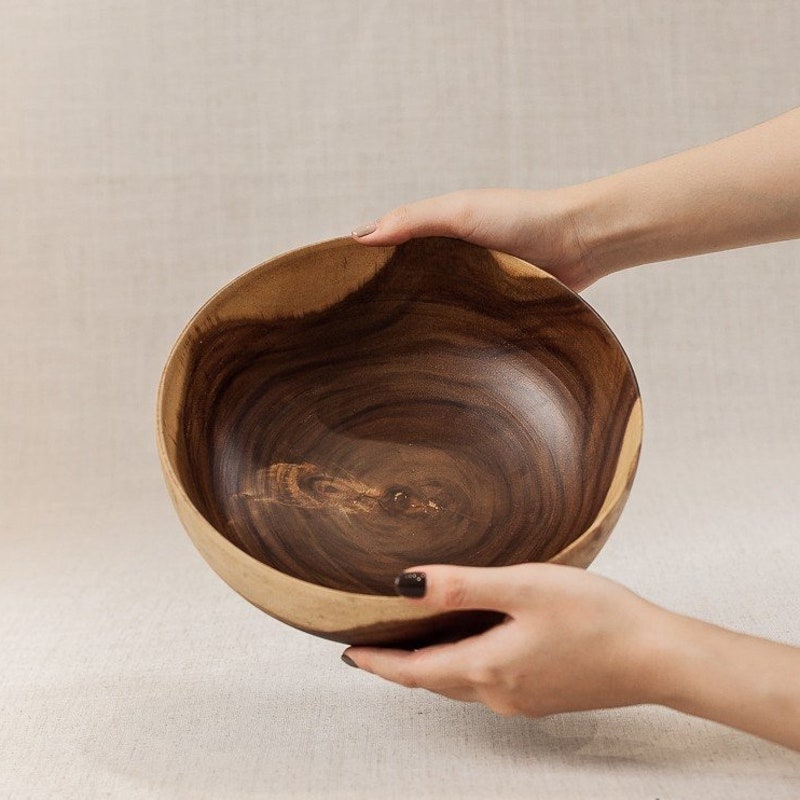 Rustic Wood Bowl - Etsy