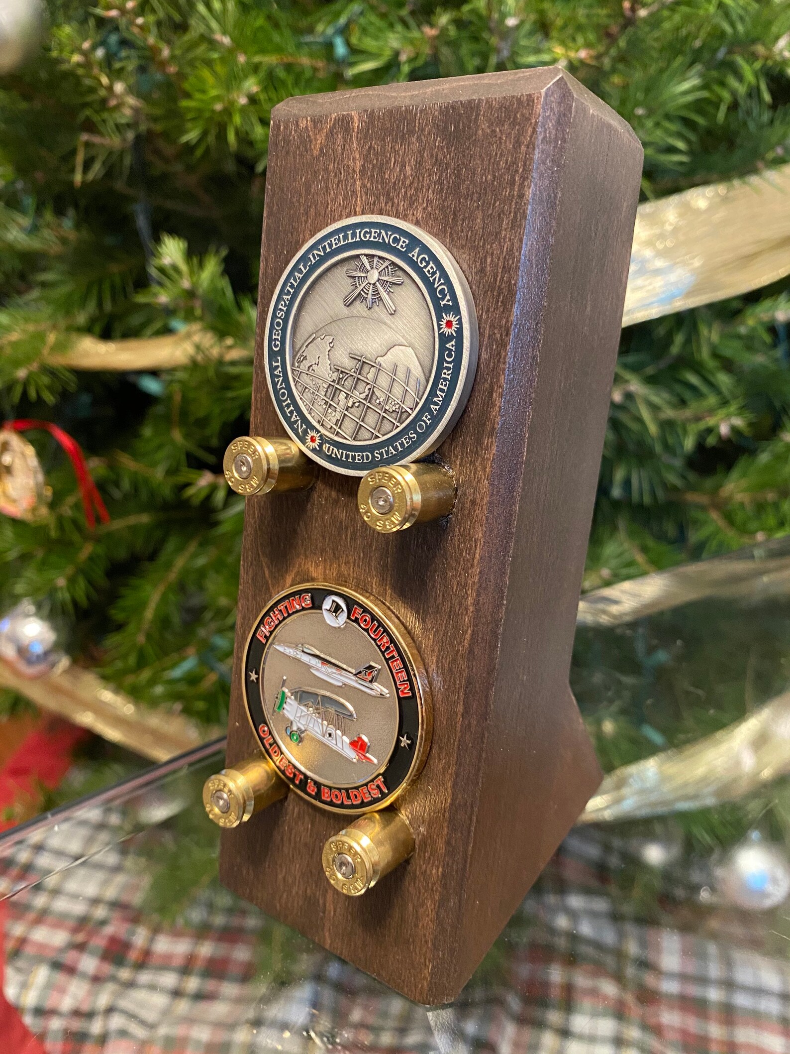 Desktop Challenge Coin Display | Etsy