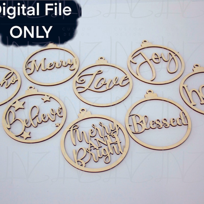 Word Ornaments - Etsy