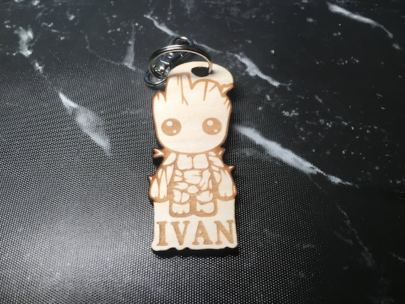Groot Personalized Keychain Groot Key Chain Groot Keychain | Etsy