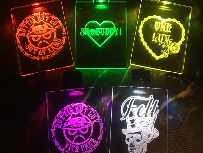 LED Badge LED Light Up Badge Vendor Badge Con Badge Light | Etsy