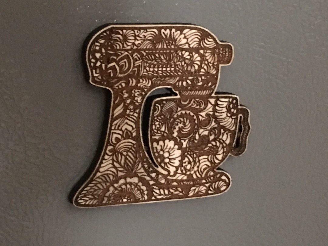 Kitchenaid Magnet Kitchen Aid Magnet Wood Engraved Magnet - Etsy