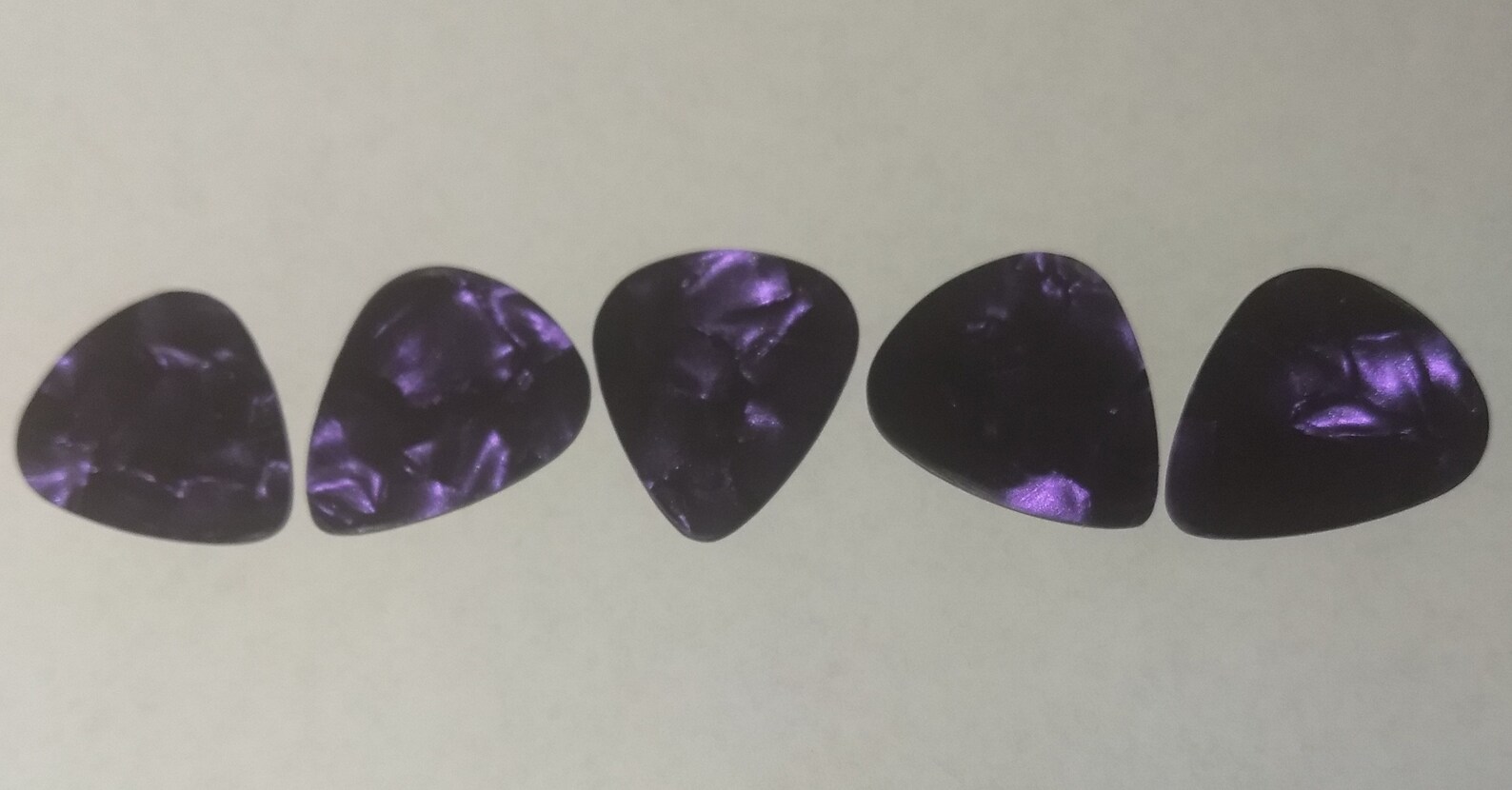 Light Gauge Purple Metallic Guitar Picks 5 Pack - Etsy