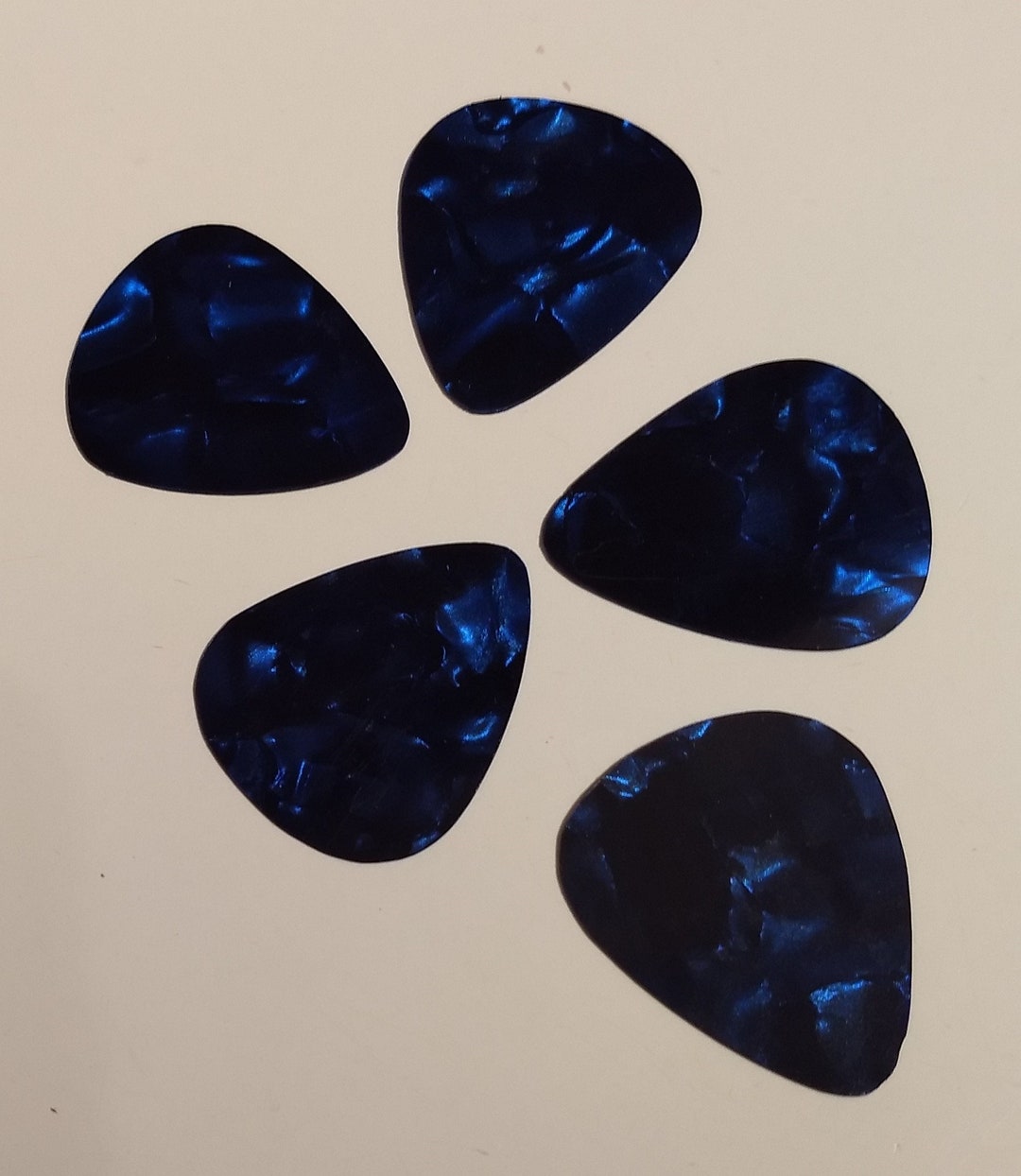 Light Gauge Dark Blue Metallic Guitar Picks 5 Pack - Etsy