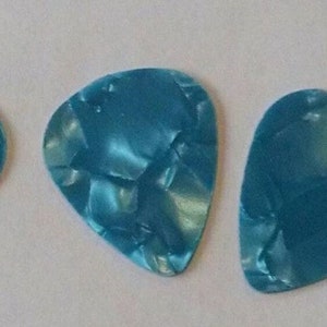 Light Gauge Light Blue Metallic Guitar Picks 5 Pack - Etsy