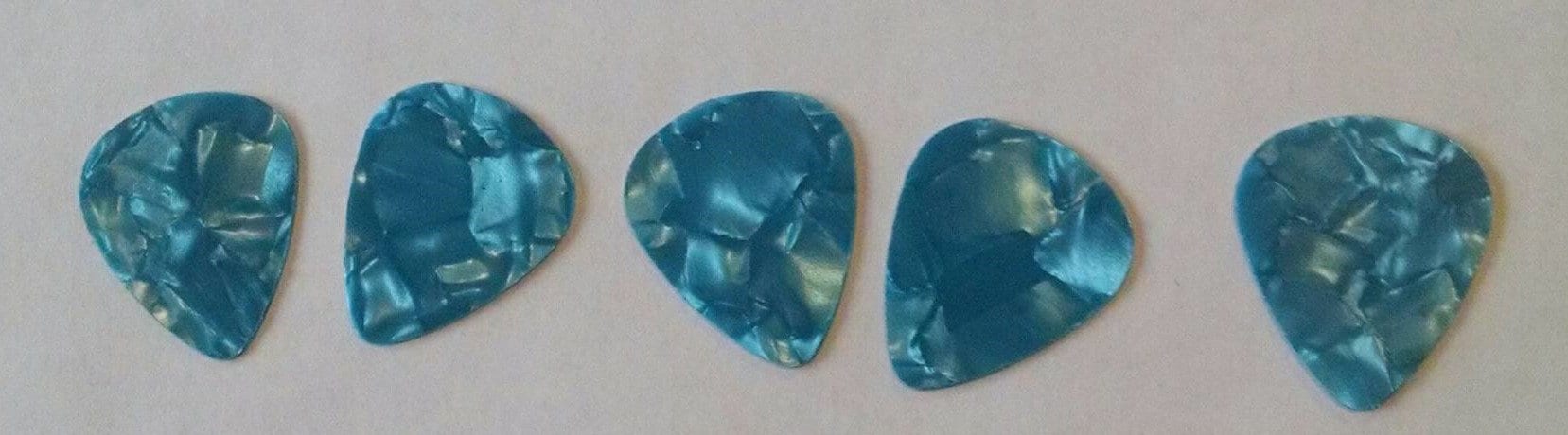 Light Gauge Light Blue Metallic Guitar Picks 5 Pack - Etsy