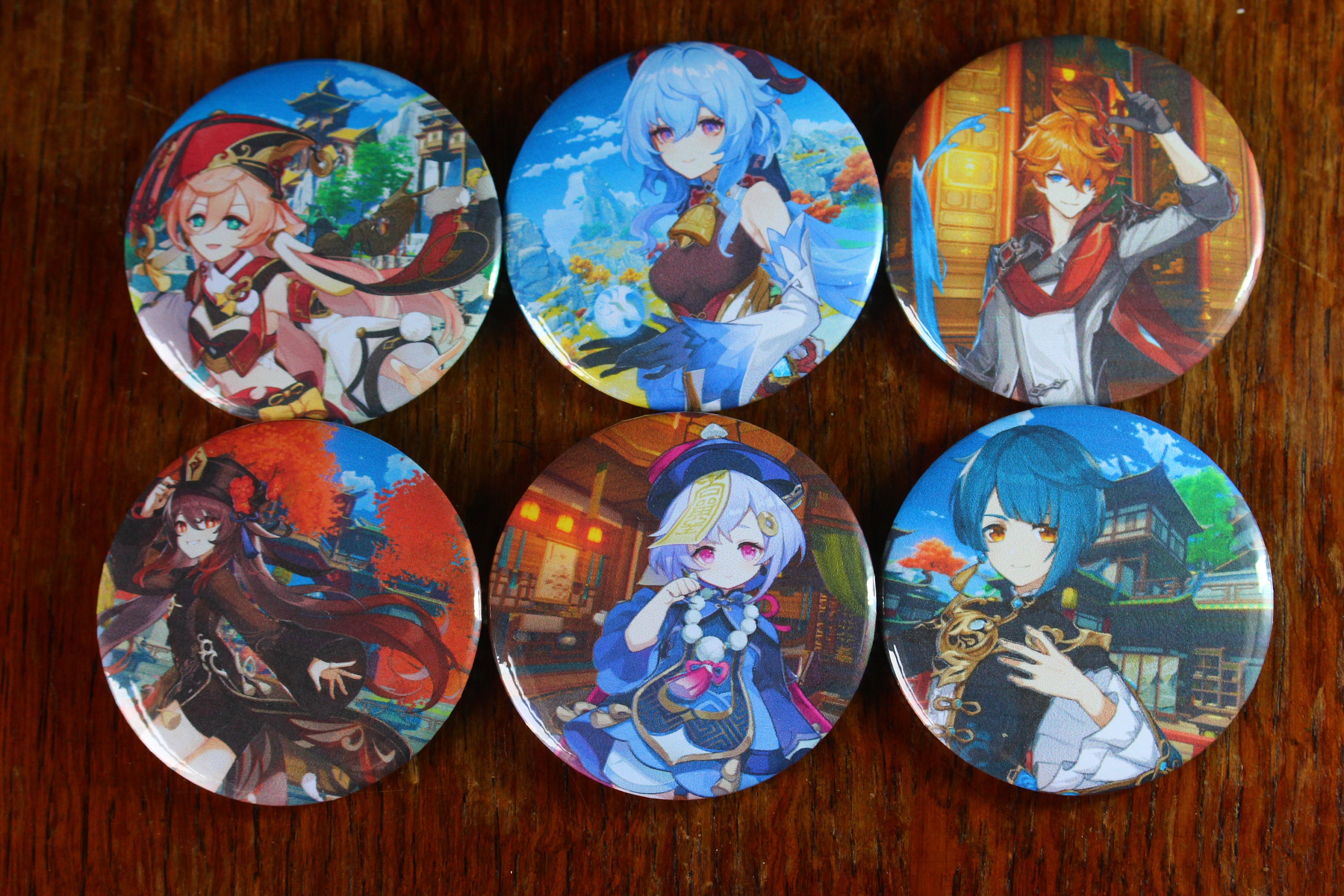 Genshin Character Badge MULTIPLE DESIGNS - Etsy