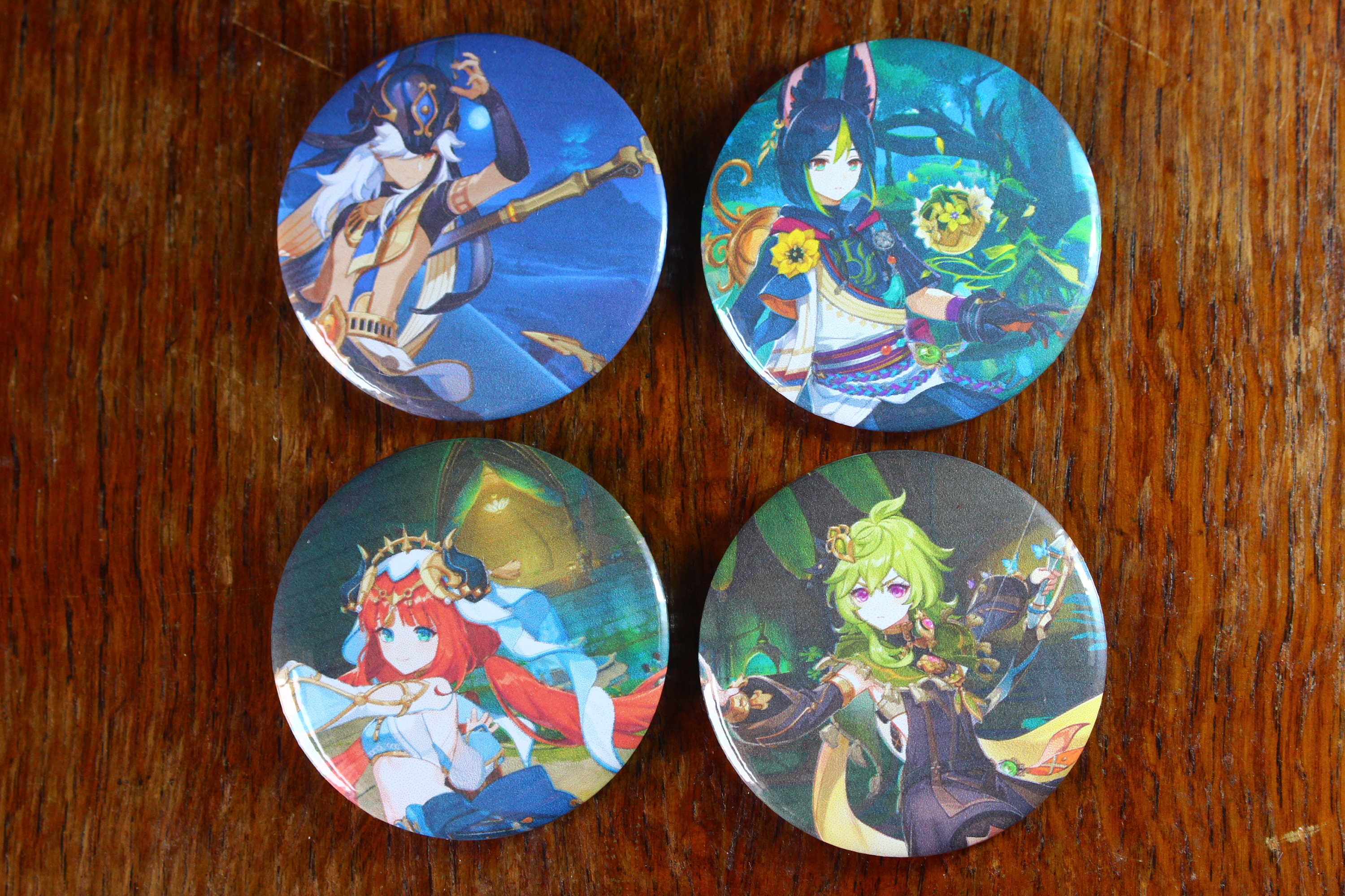 Genshin Character Badge MULTIPLE DESIGNS - Etsy