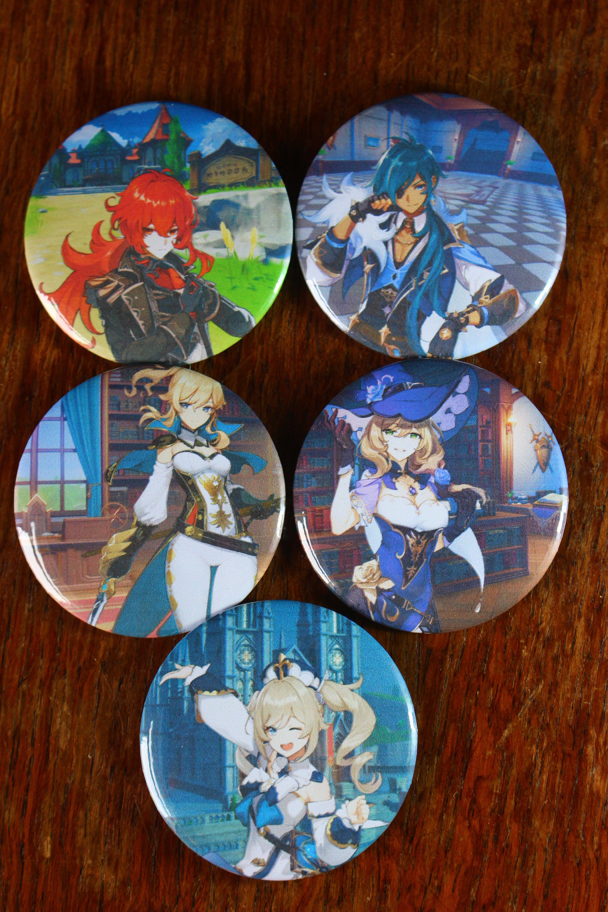 Genshin Character Badge [MULTIPLE DESIGNS] - Etsy