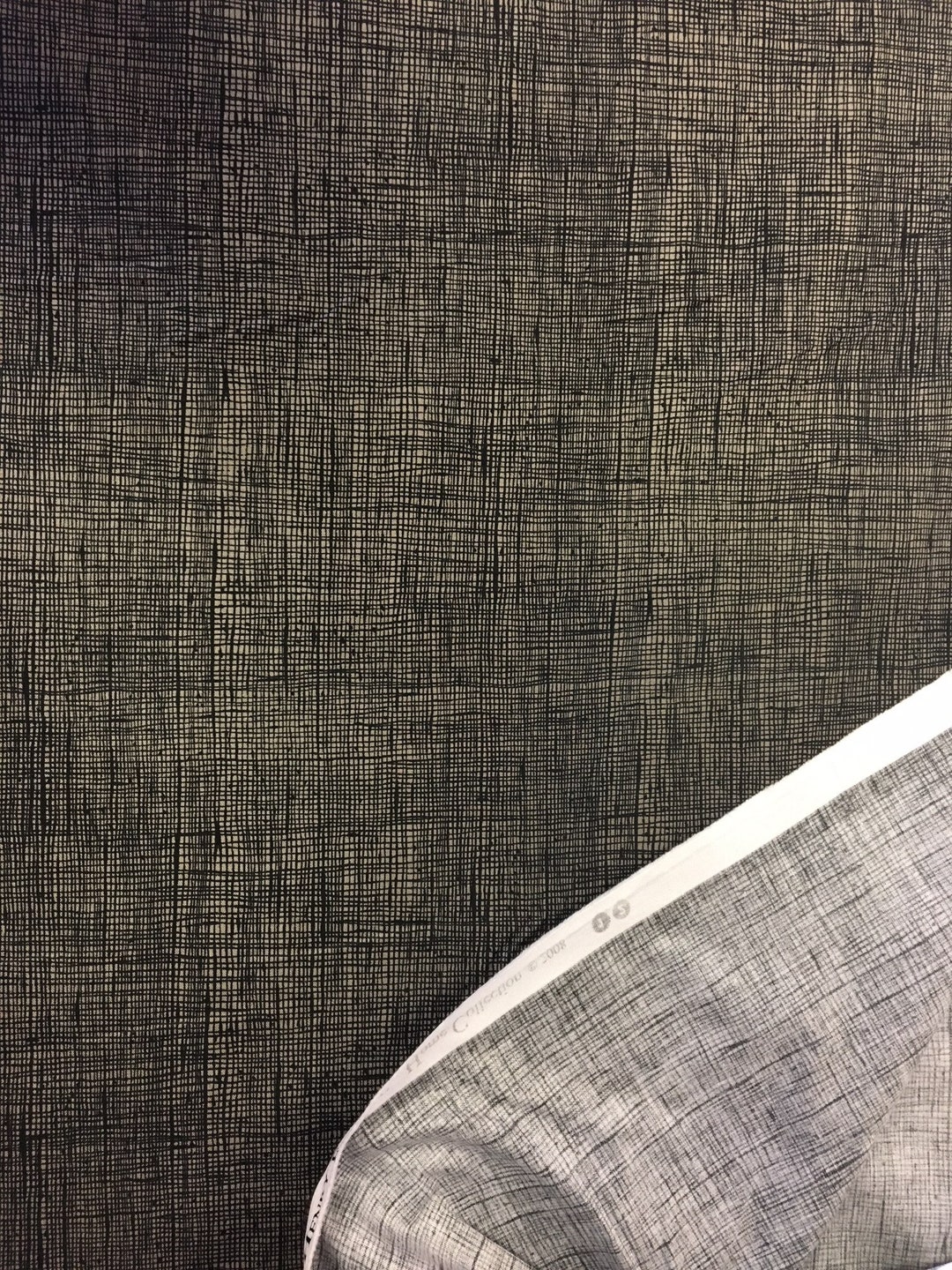 Black Weave Pattern Fabric - Etsy