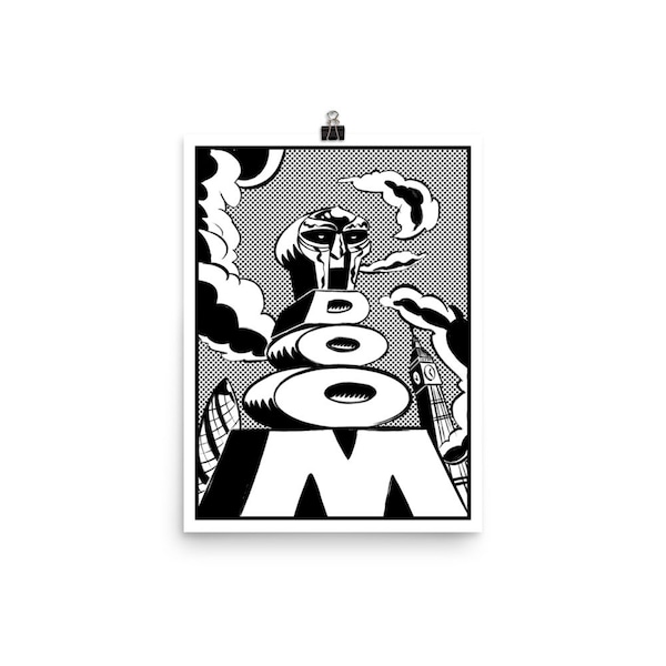 Mf Doom Comic Poster - Etsy
