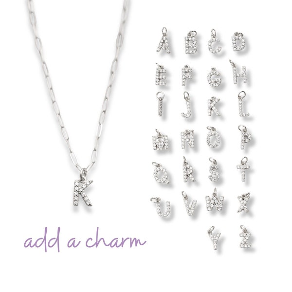 Initial Charm - Etsy