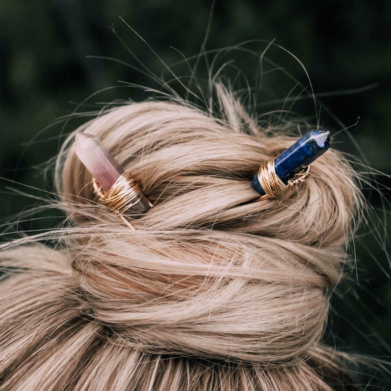 Crystal Hair Pins - Etsy