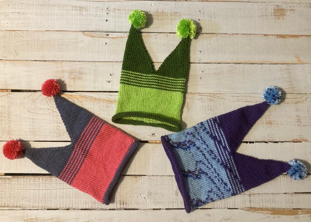 Jester Baby and Toddler Hats, Handmade Soft Warm Wool Winter Baby Hat ...