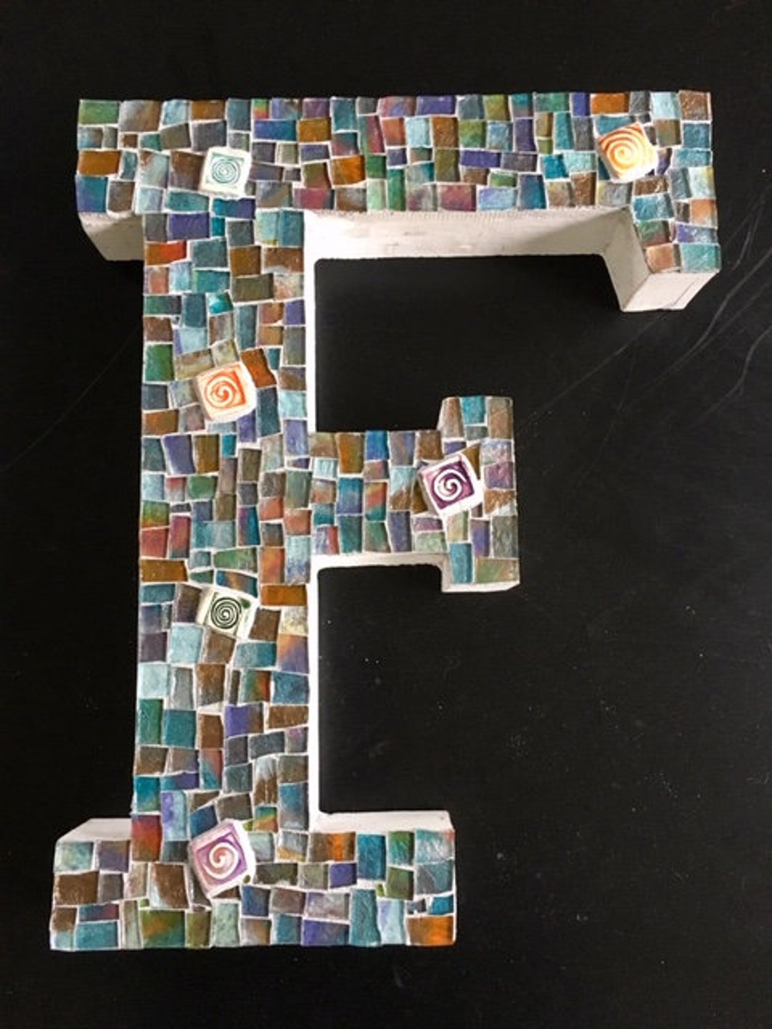 Mosaic Letters - Etsy