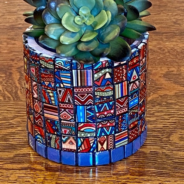 Mosaic Pot - Etsy